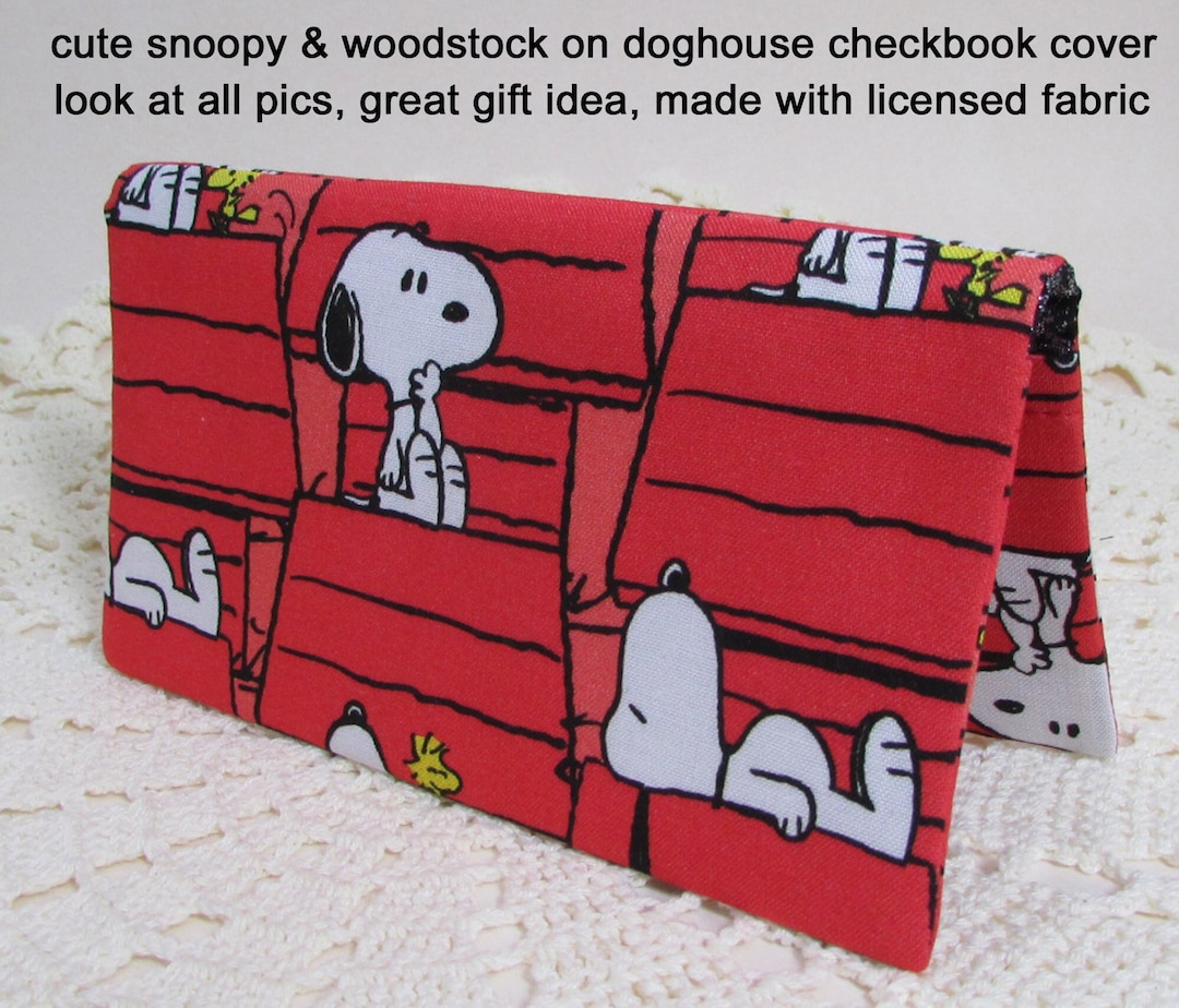 Snoopy and Woodstock 4 Licensed Fabric Checkbook Cover - Coupon or ...