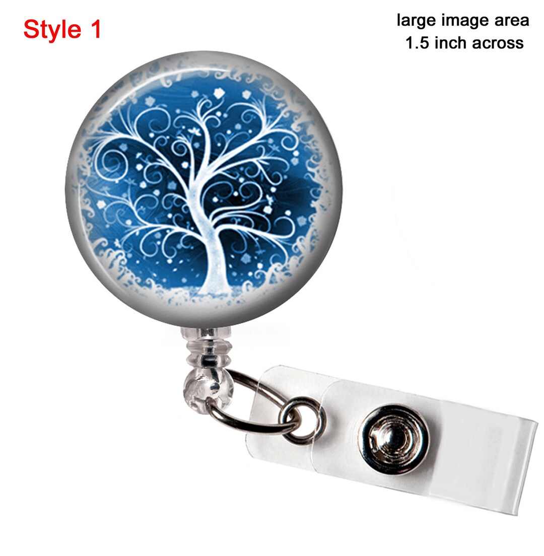 Tree of Life 1 Badge Reel or Keychain 225 Choice of 4 Styles Tree of ...