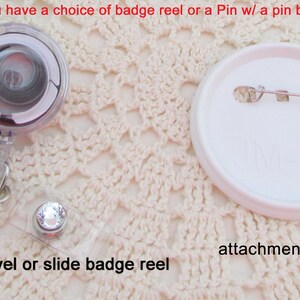 Group 9 Licensed Fabric Extra Large Button Badge Reel, Pin 3 Choices Badge Reels Styles or Pin ...