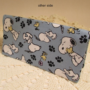 Snoopy and Woodstock Licensed Fabric Checkbook Cover Coupon or Money ...