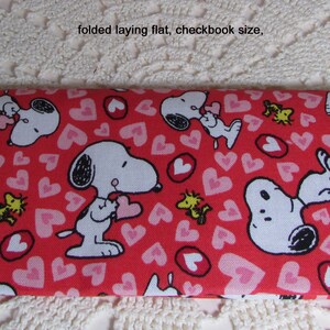 Snoopy and Woodstock 5 Licensed Fabric Checkbook Cover - Coupon or ...