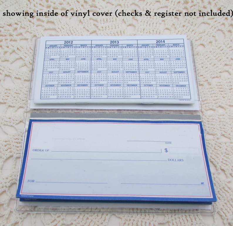 Christmas Highland Cow 1 Vinyl Checkbook Cover - Includes Duplicate ...