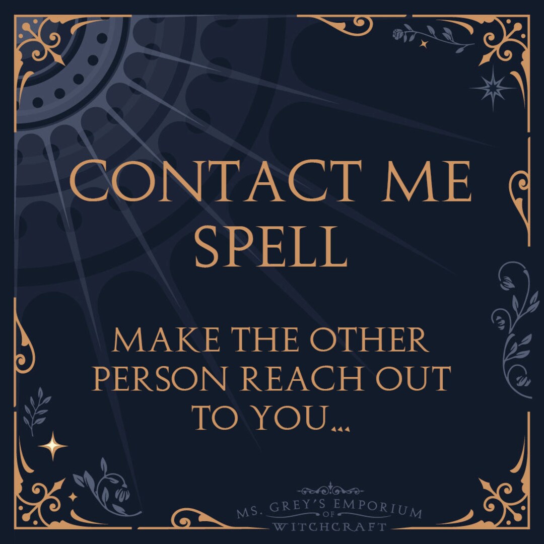 Contact Me Spell | Call Me | Message Me | Email Me | Reach Out Spell - Etsy