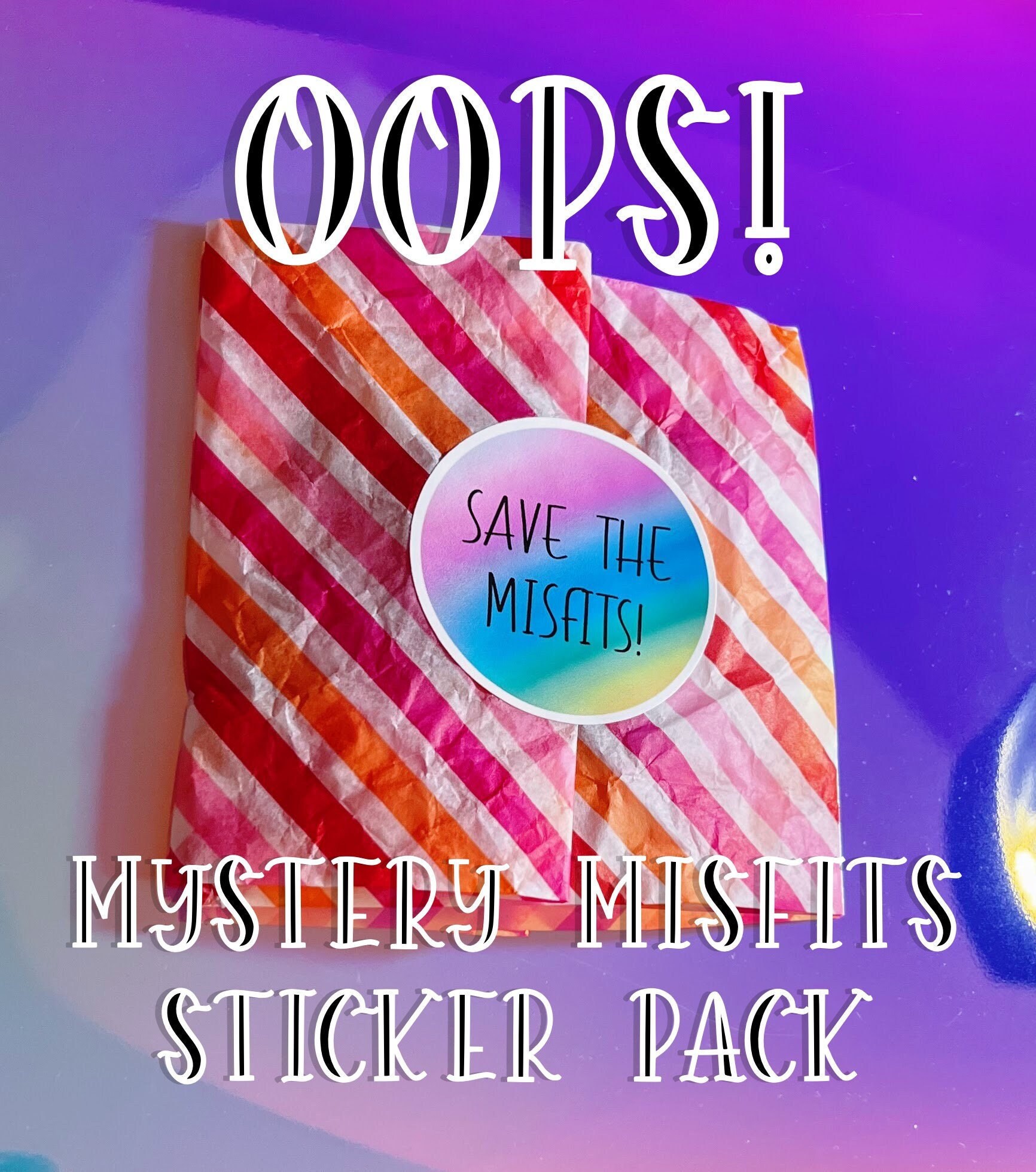 10ct Mystery Misfits Sticker Pack B-grade Stickers Test Prints, Minor ...