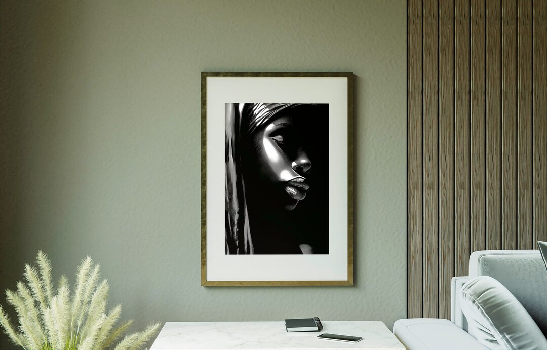 Digital Print, Digital Art, Beautiful Black Woman Art, Digital Download - Etsy