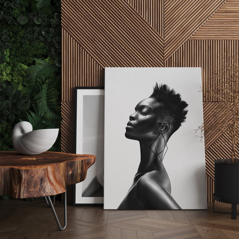 Digital Download, Black and White Poster Print, Beautiful African ...