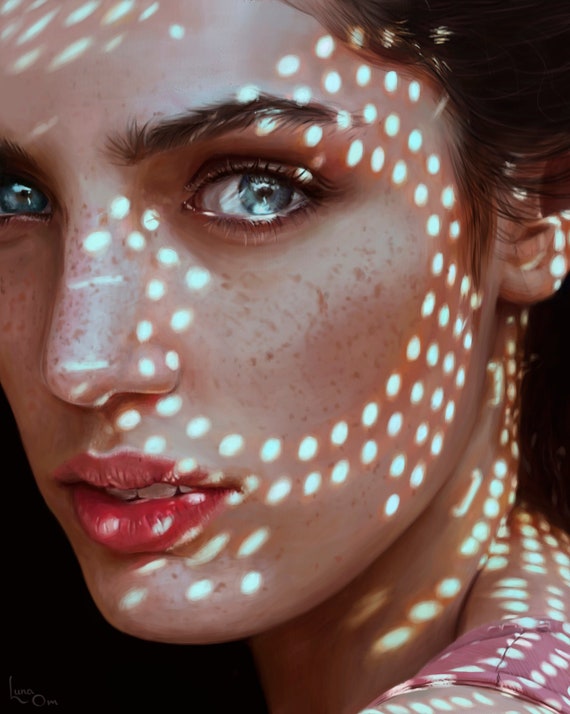 Digital hyperrealistic portrait of beautiful woman Woman | Etsy