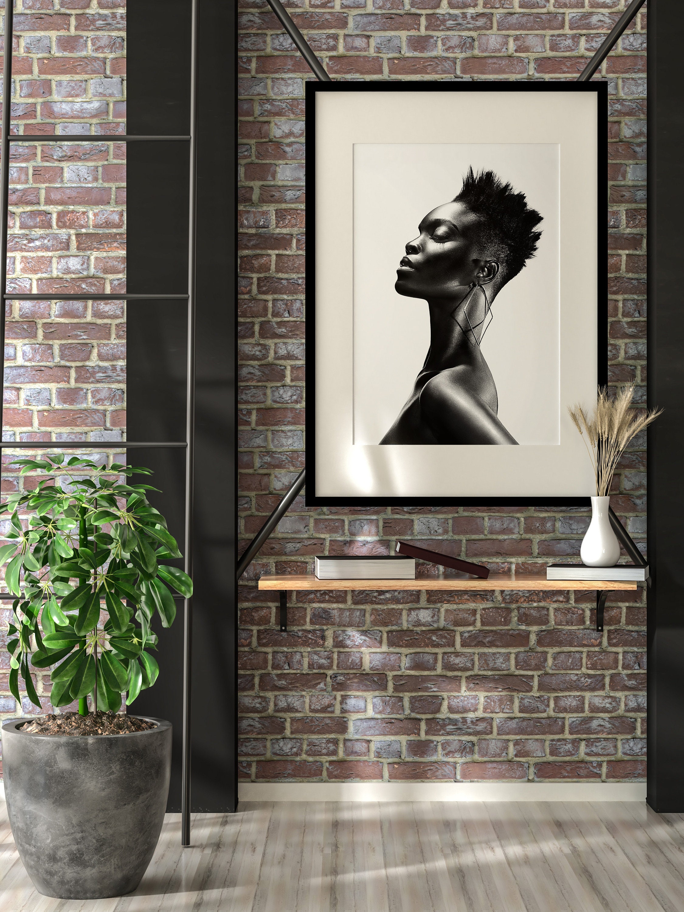 Digital Download, Black and White Poster Print, Beautiful African ...