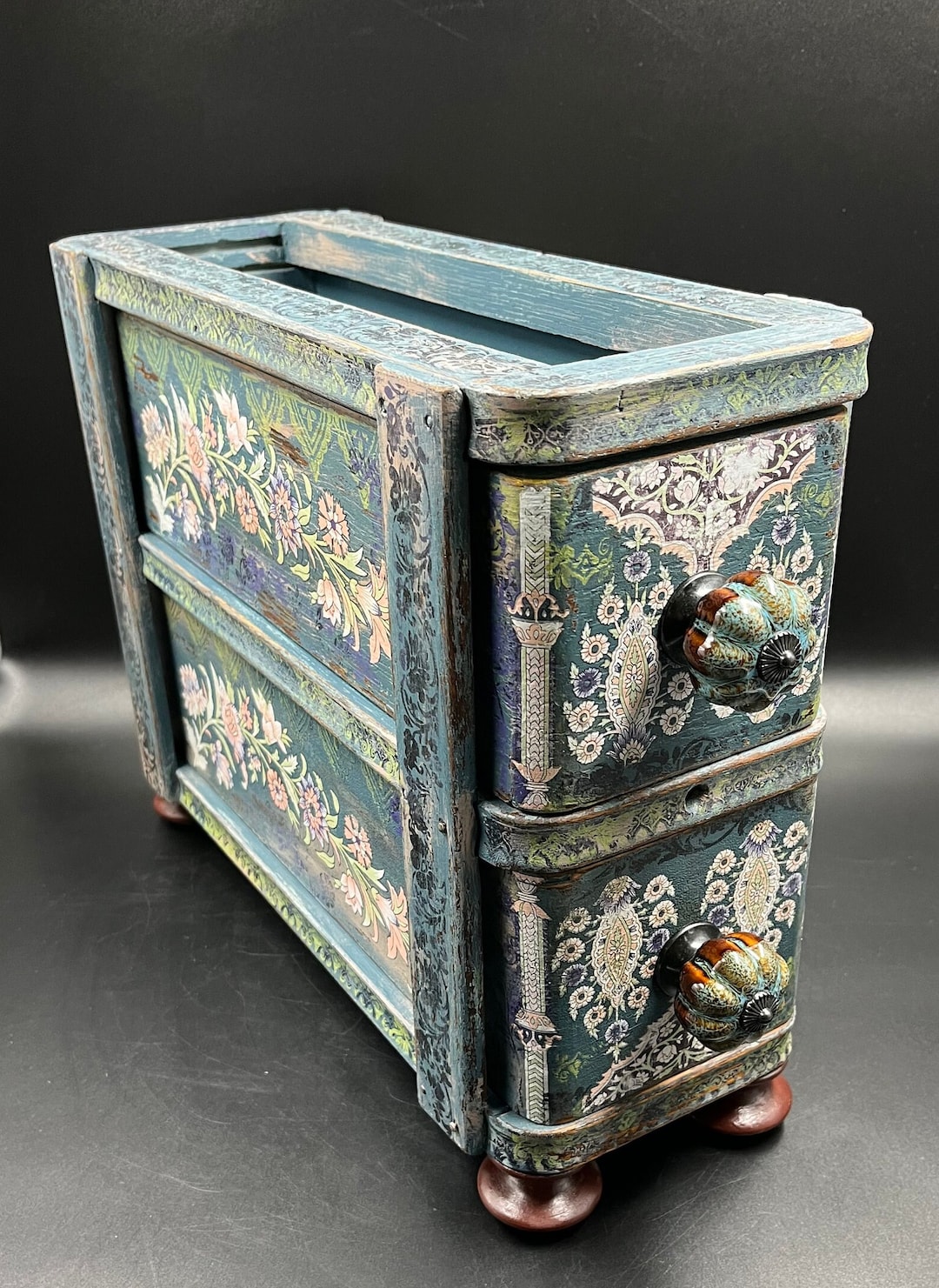 Vintage Upcycled Singer Sewing Machine Drawers W/caddy Boho Bohemian ...