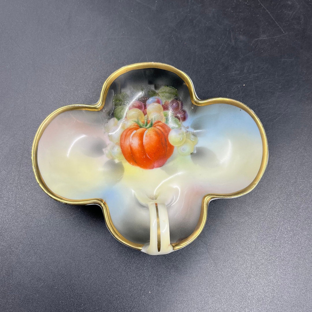 Antique Nappy Dish Prov Saxe E S Germany Erdmann Schlegelmilch Prussia ...