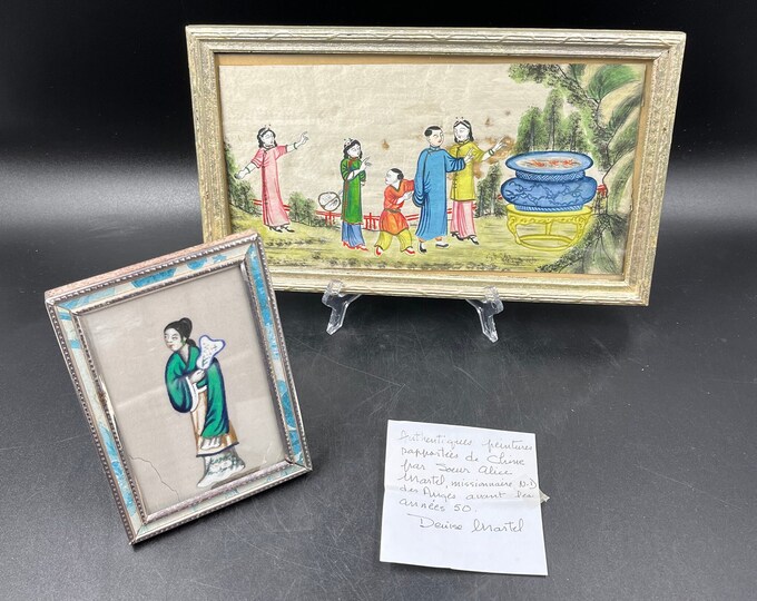 Original Chinese Gouaches Rice Paper Pith Paper Water Color Paintings ...