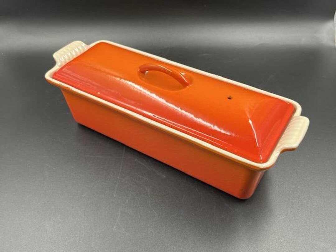 Le Creuset Orange Pâte Terrine Cast Iron Enameled Oven Cooker French ...