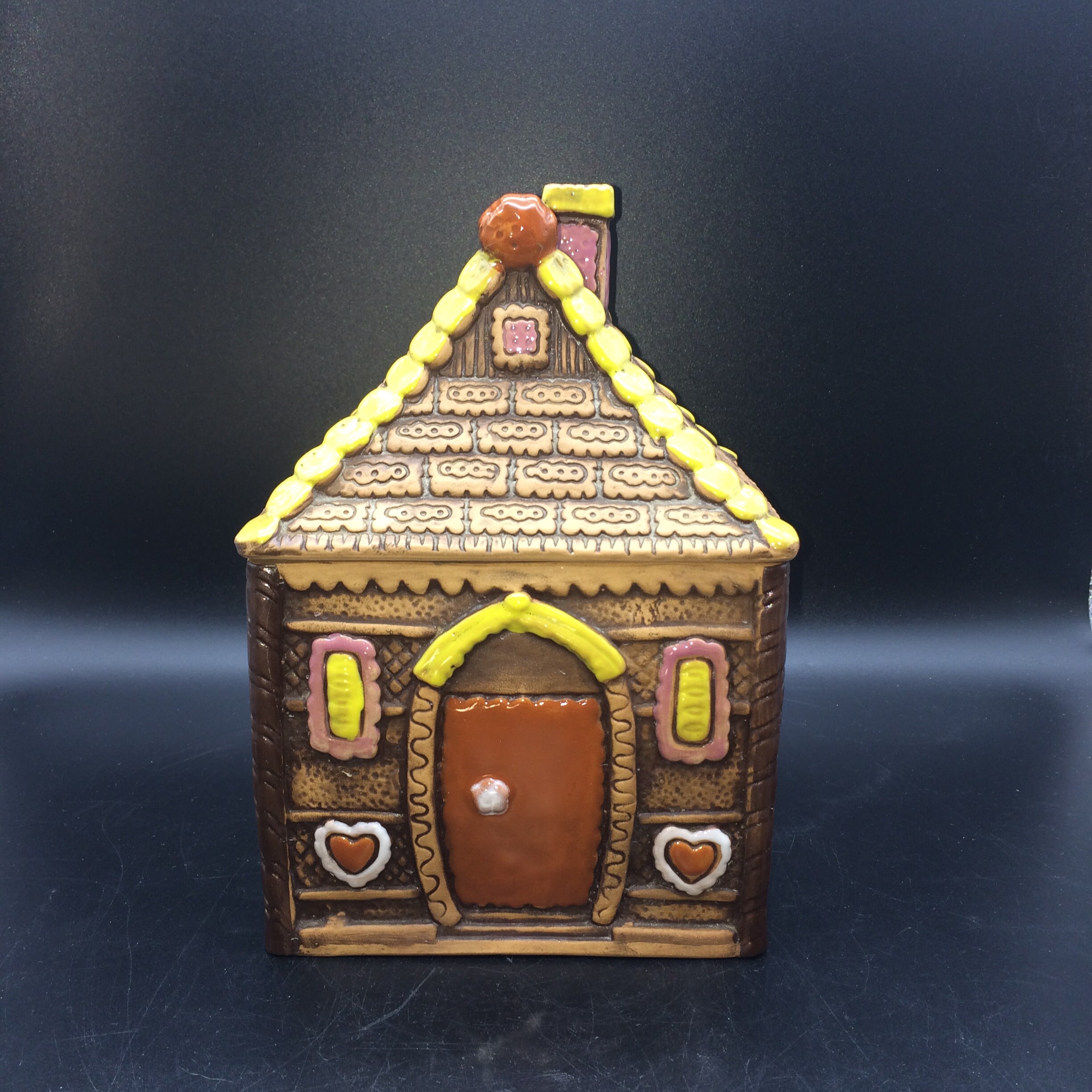 Vintage Ceramic Gingerbread House Cookie Jar Christmas Decor - Etsy