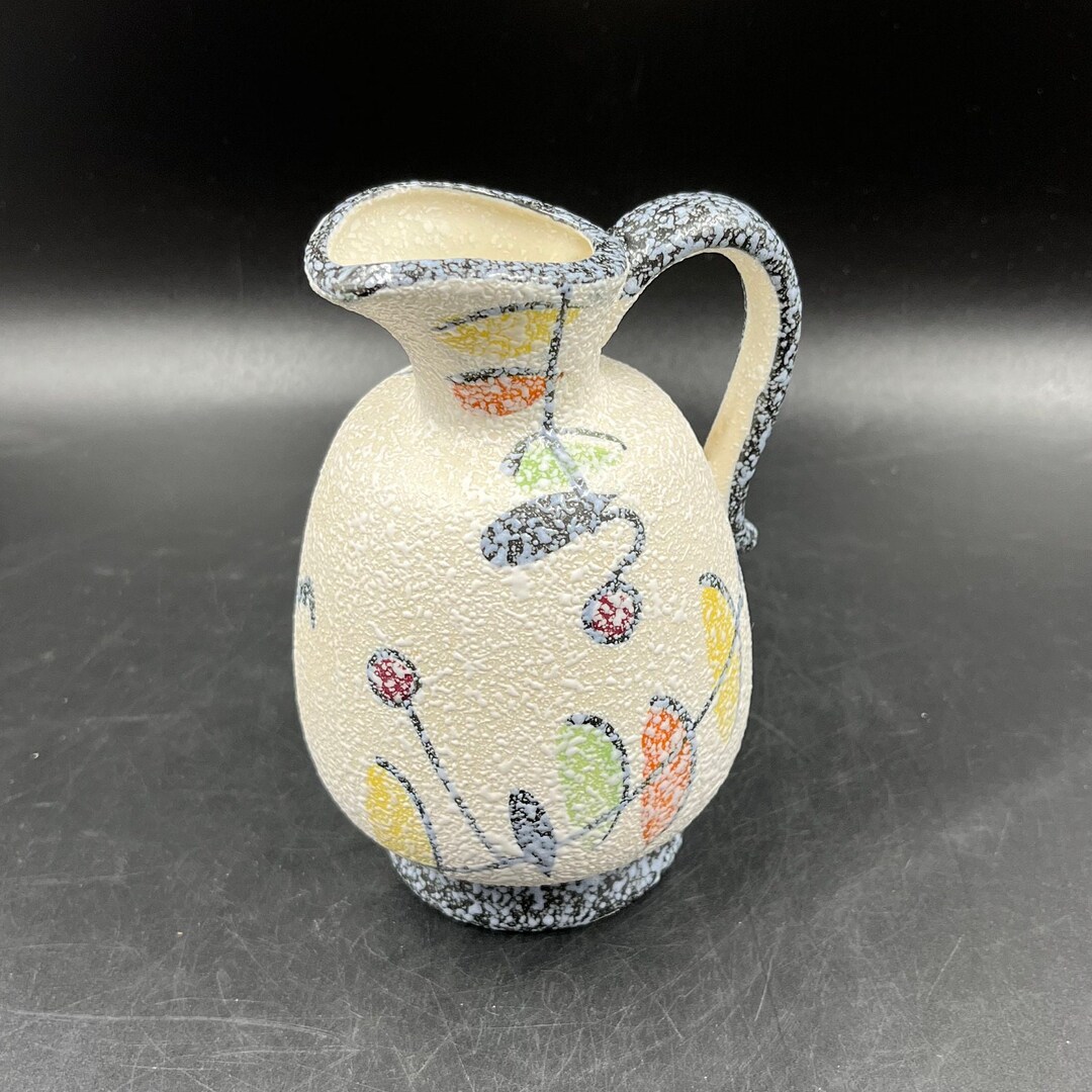 MCM Small Textured Jug Japan Vintage Ceramic Handled Jug Vase - Etsy