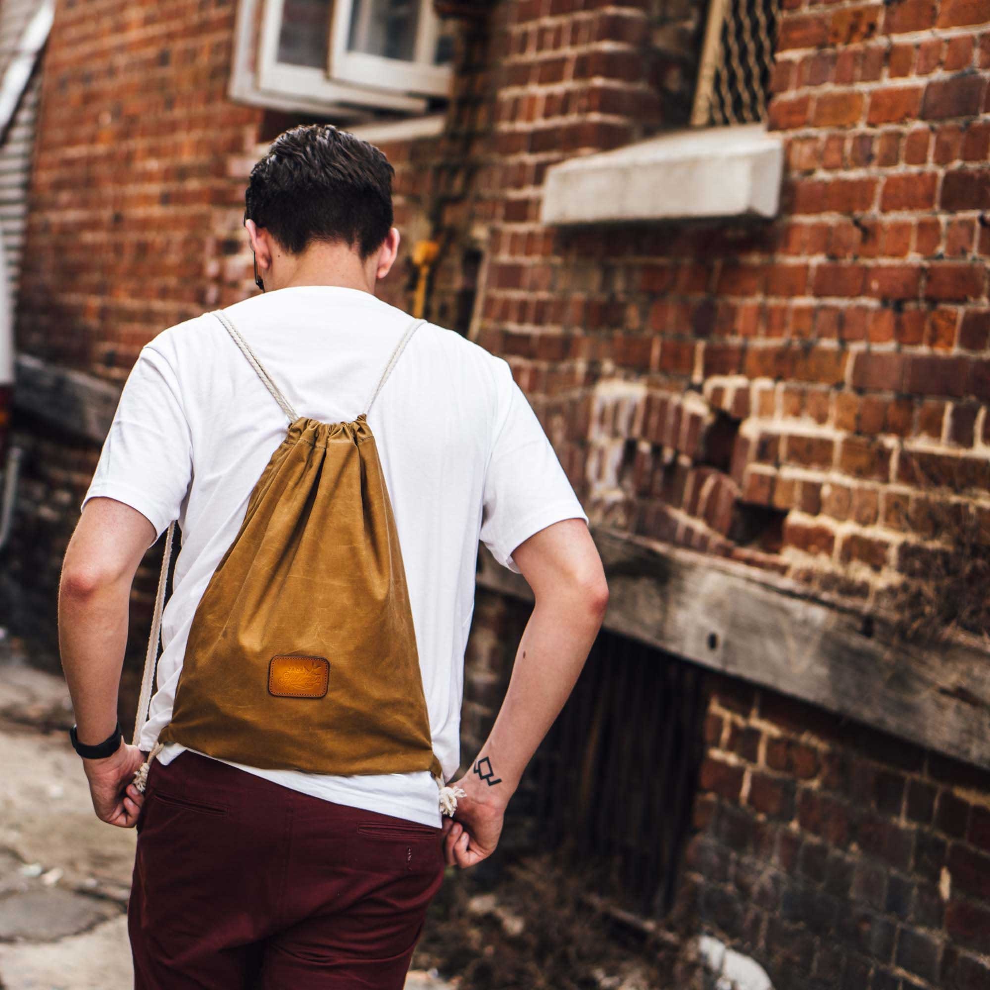 Drawstring Backpack Reusable Grocery Bag Cotton Bag by 8oz | Etsy