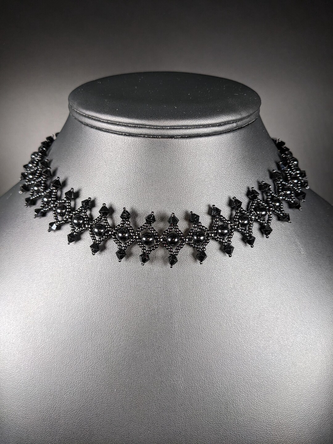 Black Choker With Adjustable Clasp - Etsy