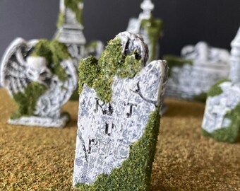 Last Stop Cemetery 1:12 Scale Graveyard PAPER Miniature Sign Spooky ...
