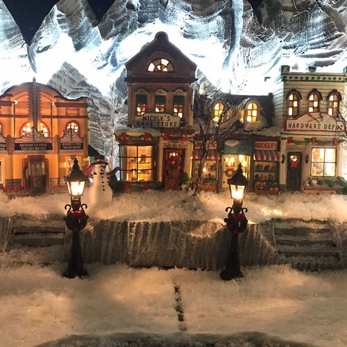 Ski Slope VILLAGE DISPLAY BASE Snow Christmas for Department - Etsy