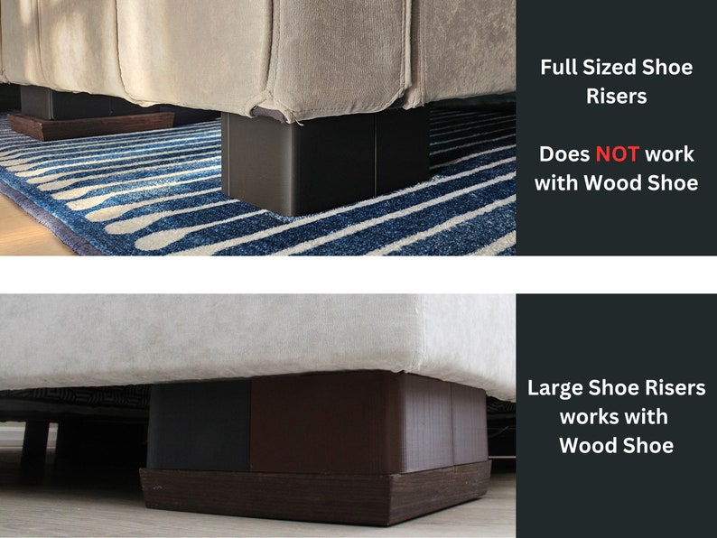 Shoe Riser: 3-4in Compatible With Lovesac Wood Shoes - Etsy