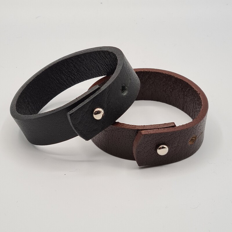 Leather Wristband - Etsy