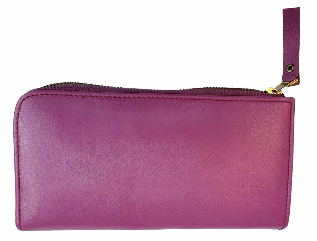 Dark Pink Card Holder Wallets for Women Handbag Gift for Her Purses ...