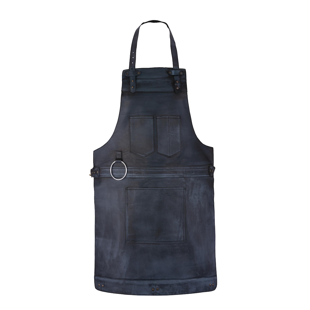 Leathershire Full Grain Handmade Leather Apron - Butcher Apron - BBQ ...