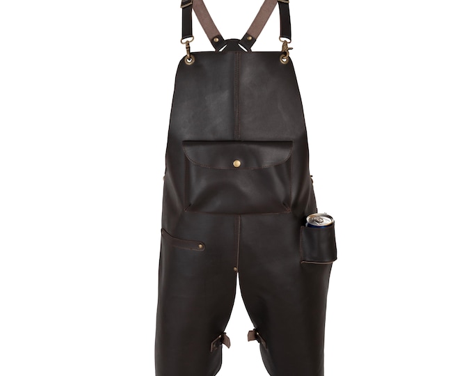 Split Leg Leather Apron With Removable Leg Straps - Etsy Canada