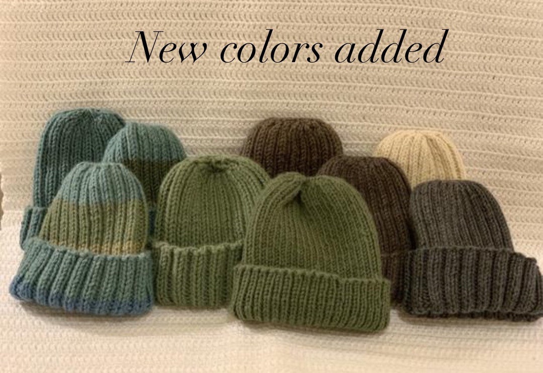 Handmade Knitted Artisan Beanie Hats (child/ Small Adult Size) - Etsy