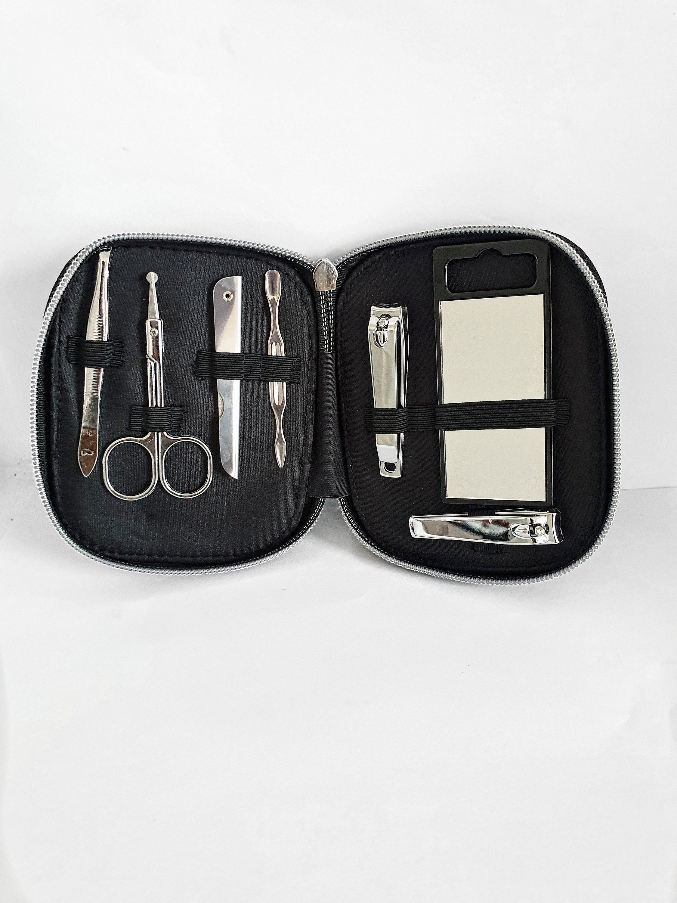 7-piece Manicure Nail Set - Travel Nail Kit - Manicure Set With Mirror ...