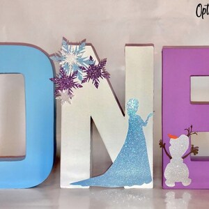 Frozen ONE Letters Anna and Elsa Frozen Party Decorations - Etsy