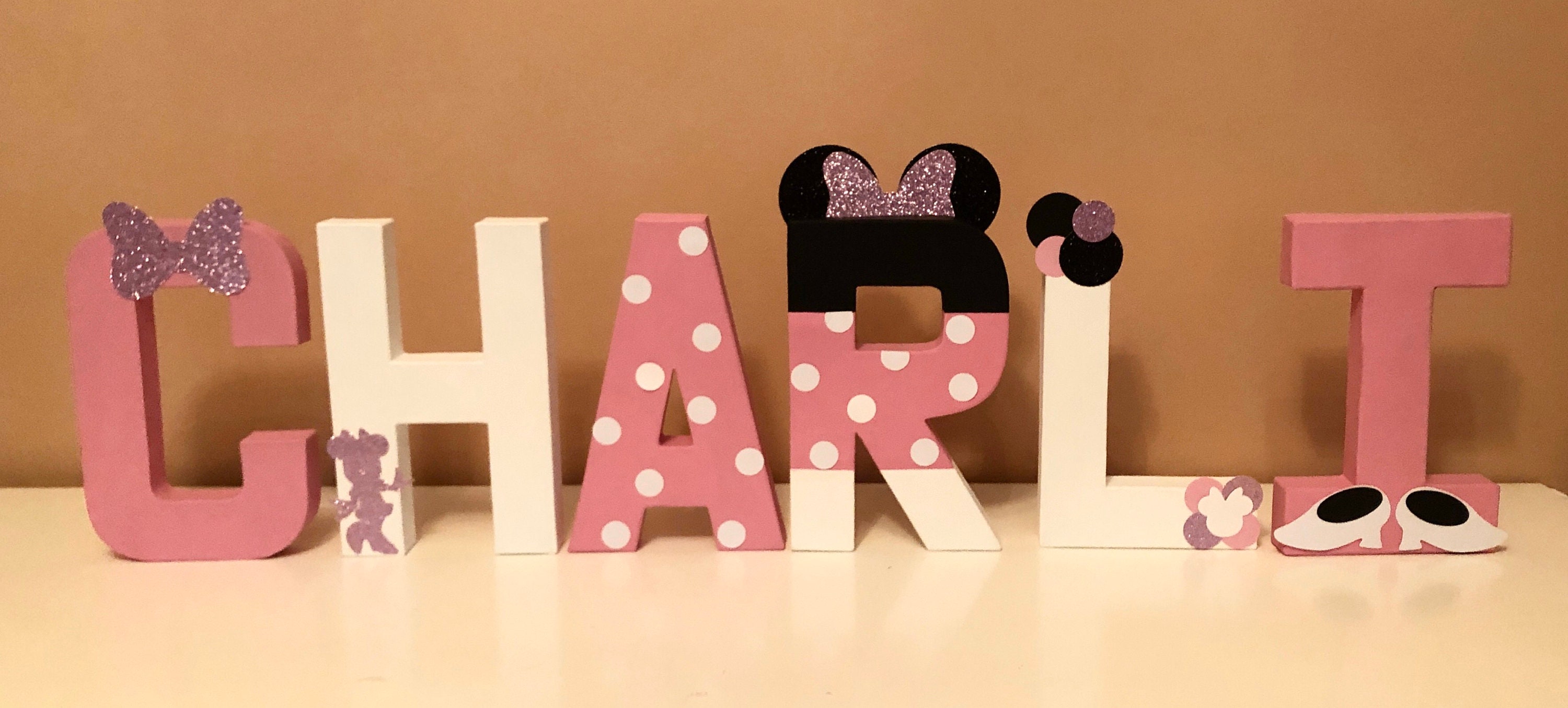 Minnie Mouse ONE Letters Minnie ONE Letters Minnie Party - Etsy