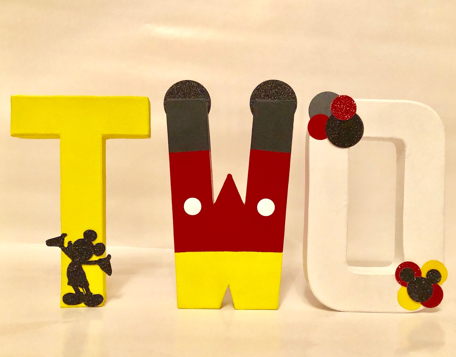 Mickey Mouse ONE Letters Minnie ONE Letters Mickey Party - Etsy