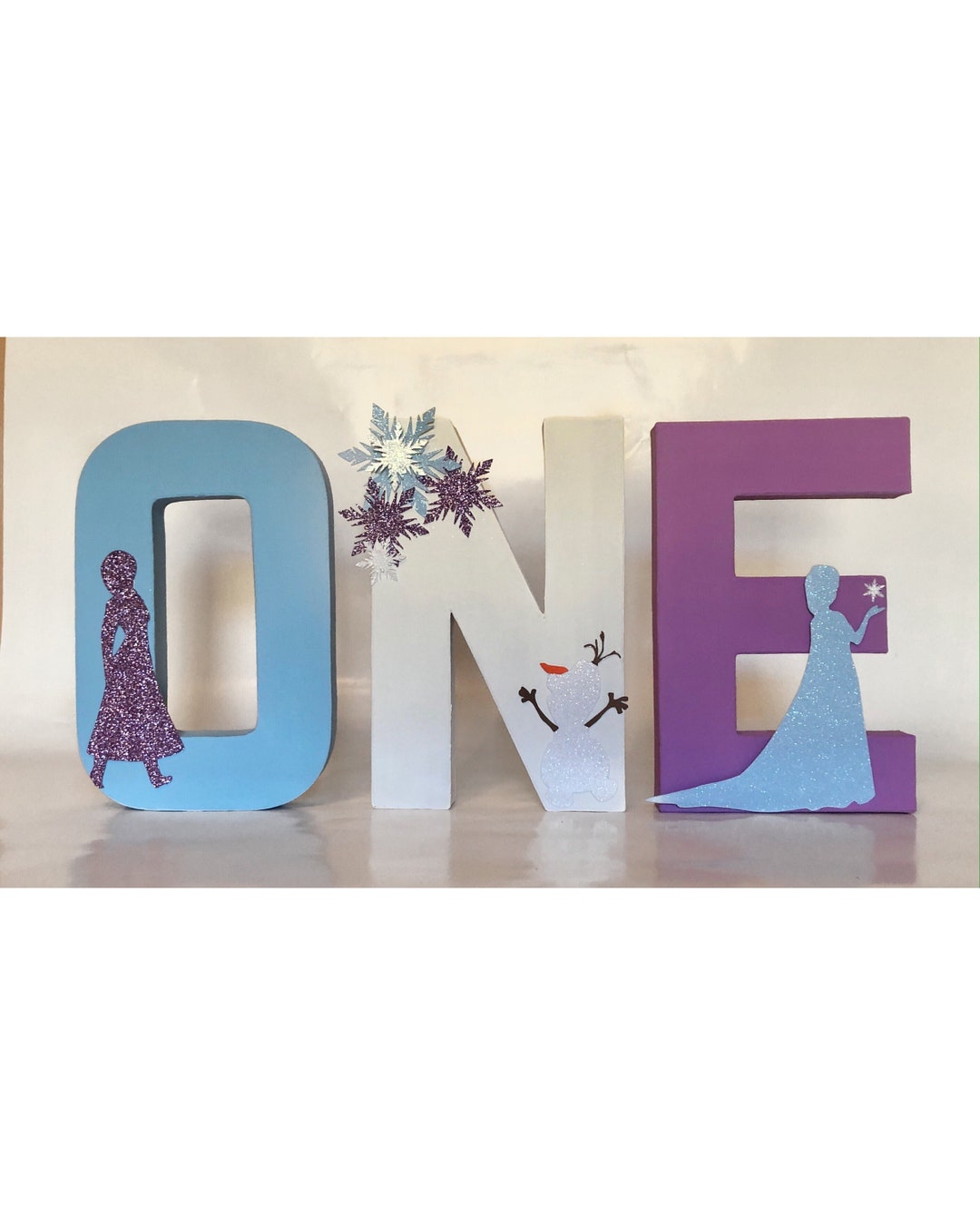 Frozen ONE Letters Anna and Elsa Frozen Party Decorations - Etsy