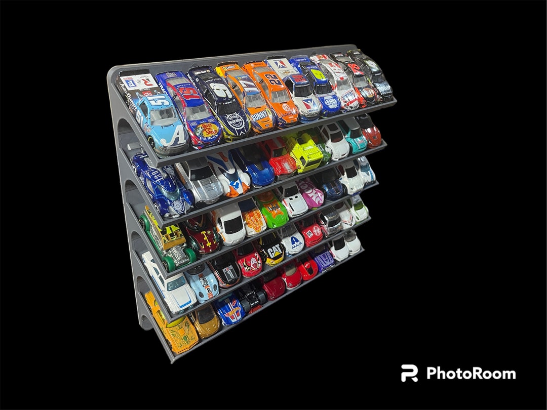 3D Printed Hotwheels Nascar Diecast Display Rack for Wall or Shelf - Etsy