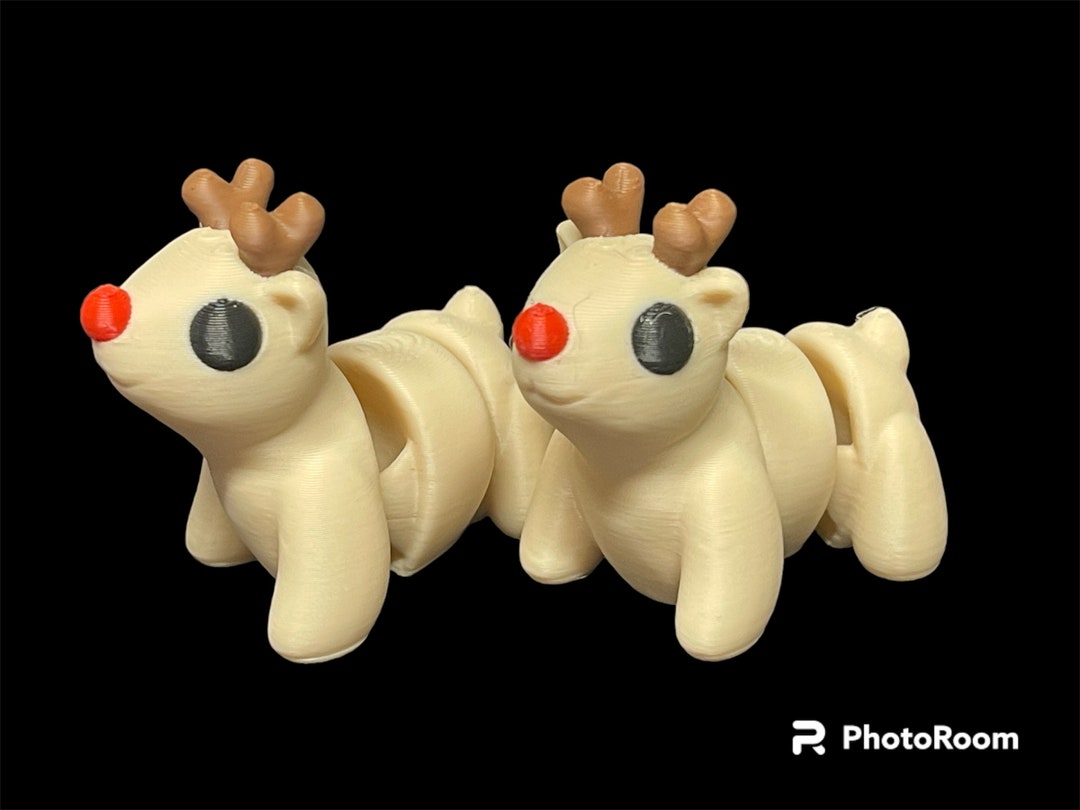 Rudolf Reindeer - ZOU3D - 3d Printed - Etsy