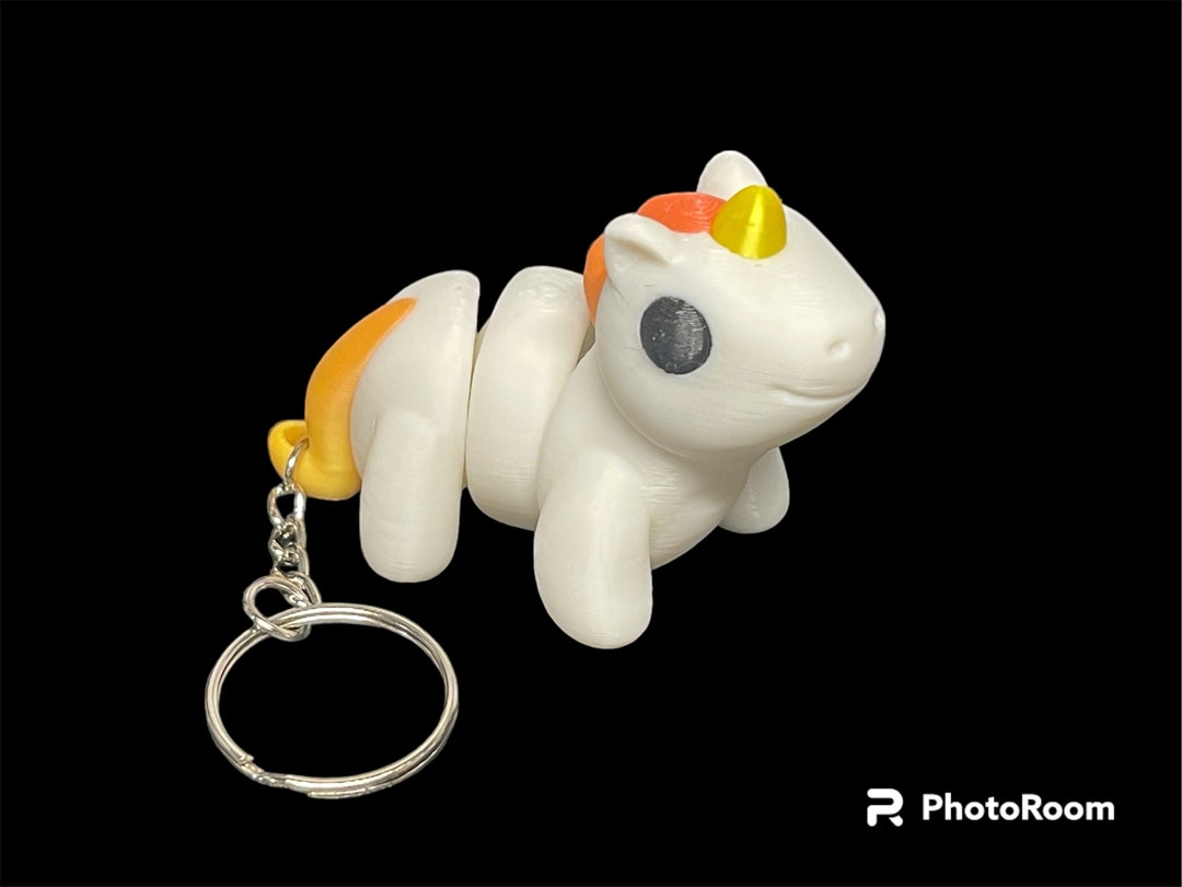 Unicorn Keychain - ZOU3D - 3d Printed - Etsy