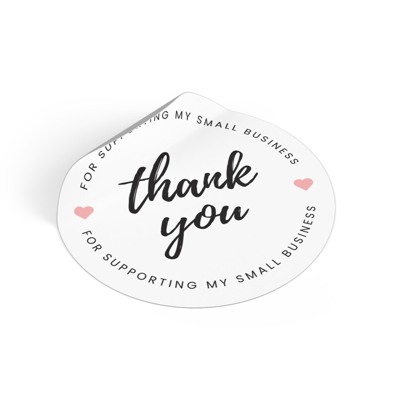 Thank You Stickers. 5 Sizes - Etsy