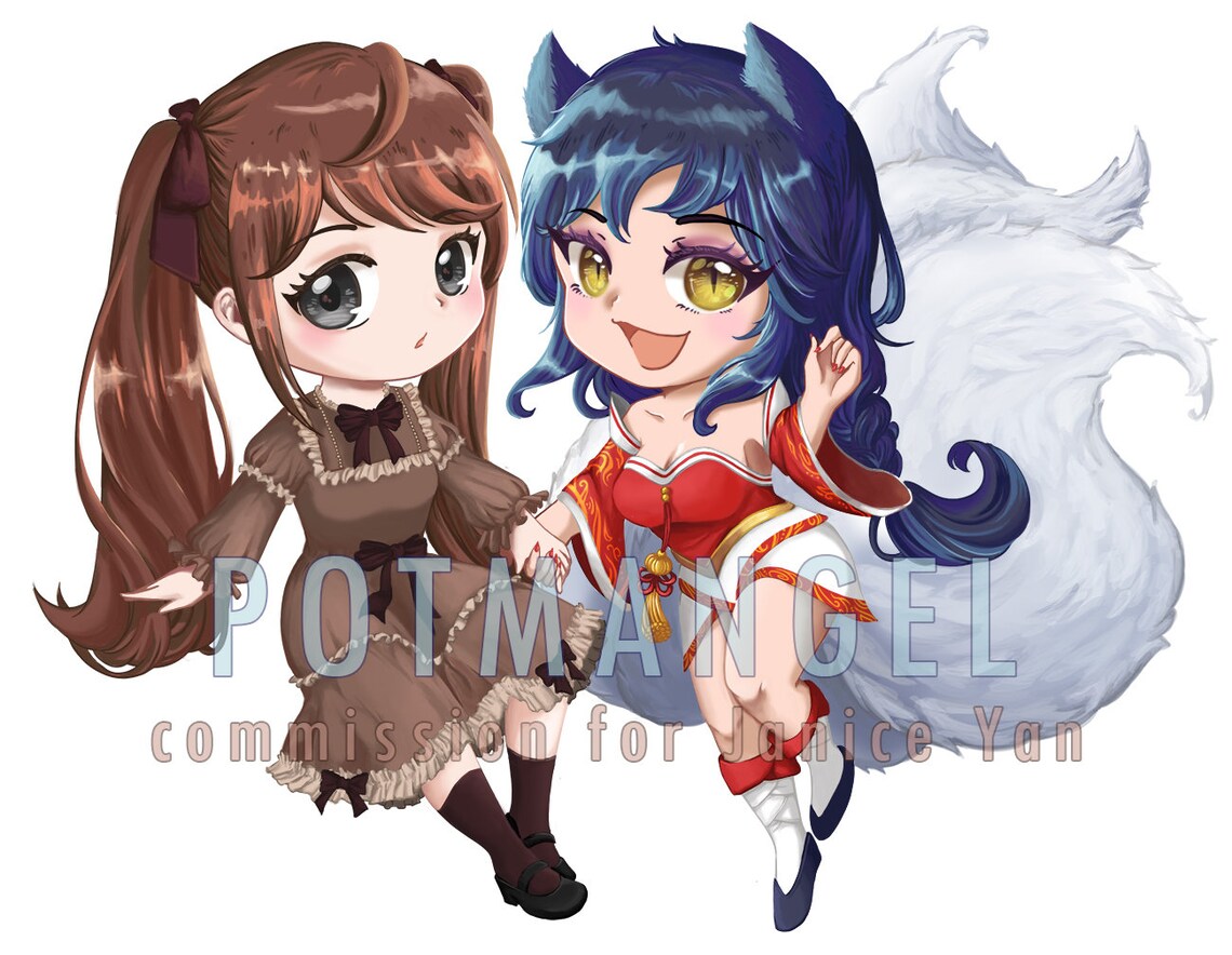 Custom Chibi Art Commission Manga Cartoon Digital Drawing - Etsy