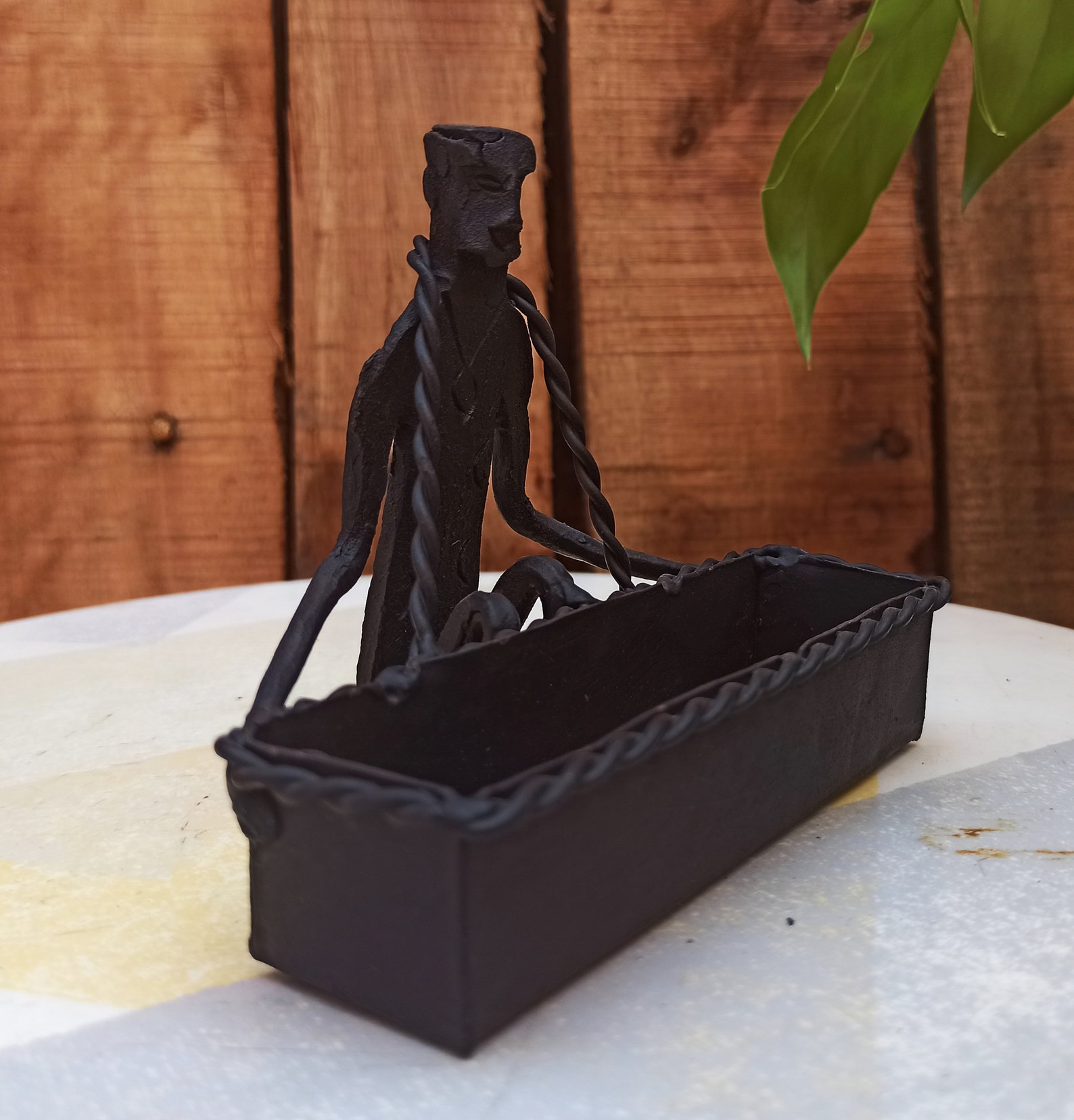 Handmade Wrought Iron Visiting Card Holder: Tribal Pitva Art Decor - Etsy