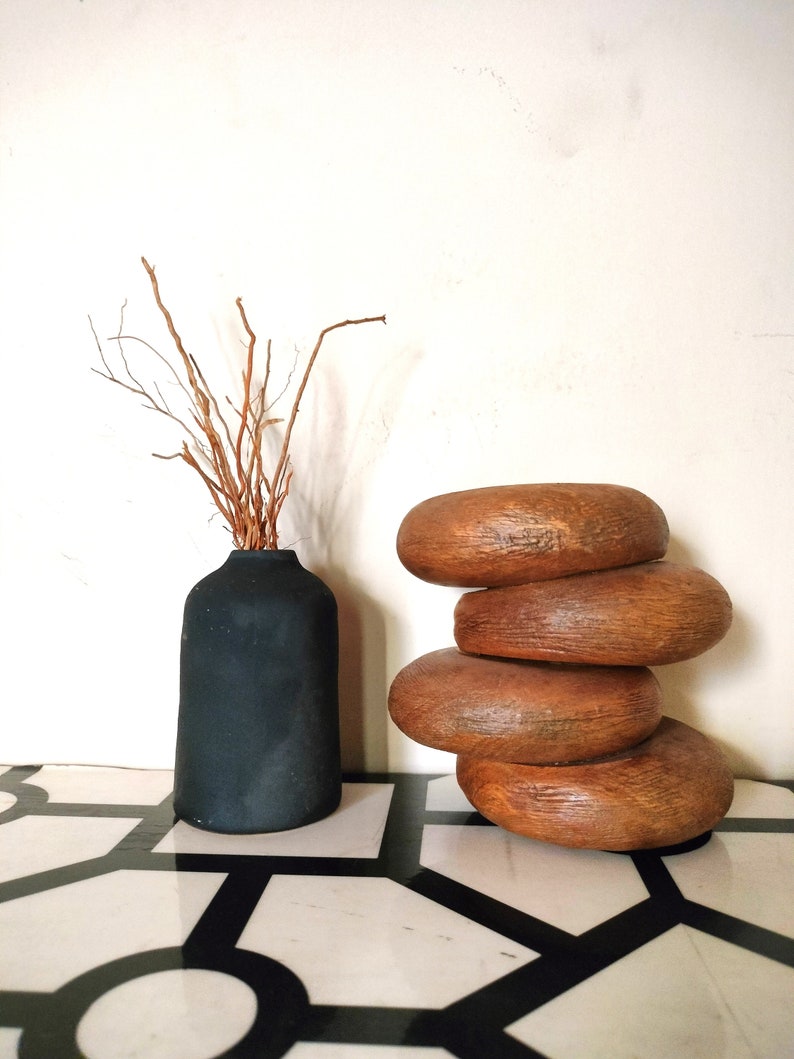 Wooden Table Decor| Antique Wood Showpieces for Home and Office ...