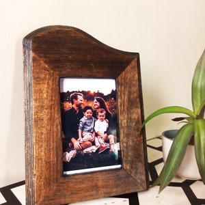 Vintage 1970s Photo Frame Handmade Rustic Wooden Picture Frame Handmade ...