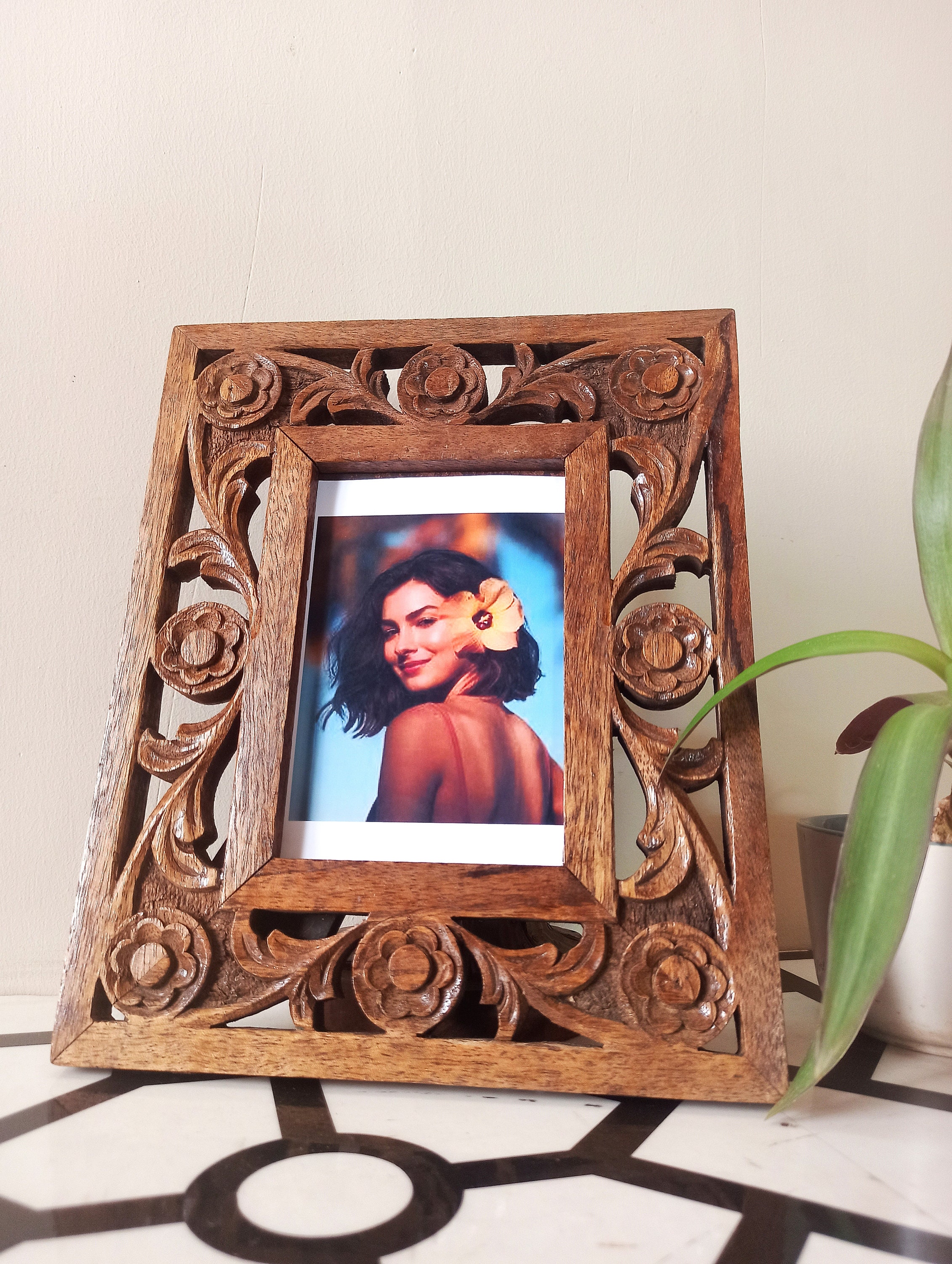 Vintage Carved Photo Frames | Vintage Indian Picture Frame for Table ...