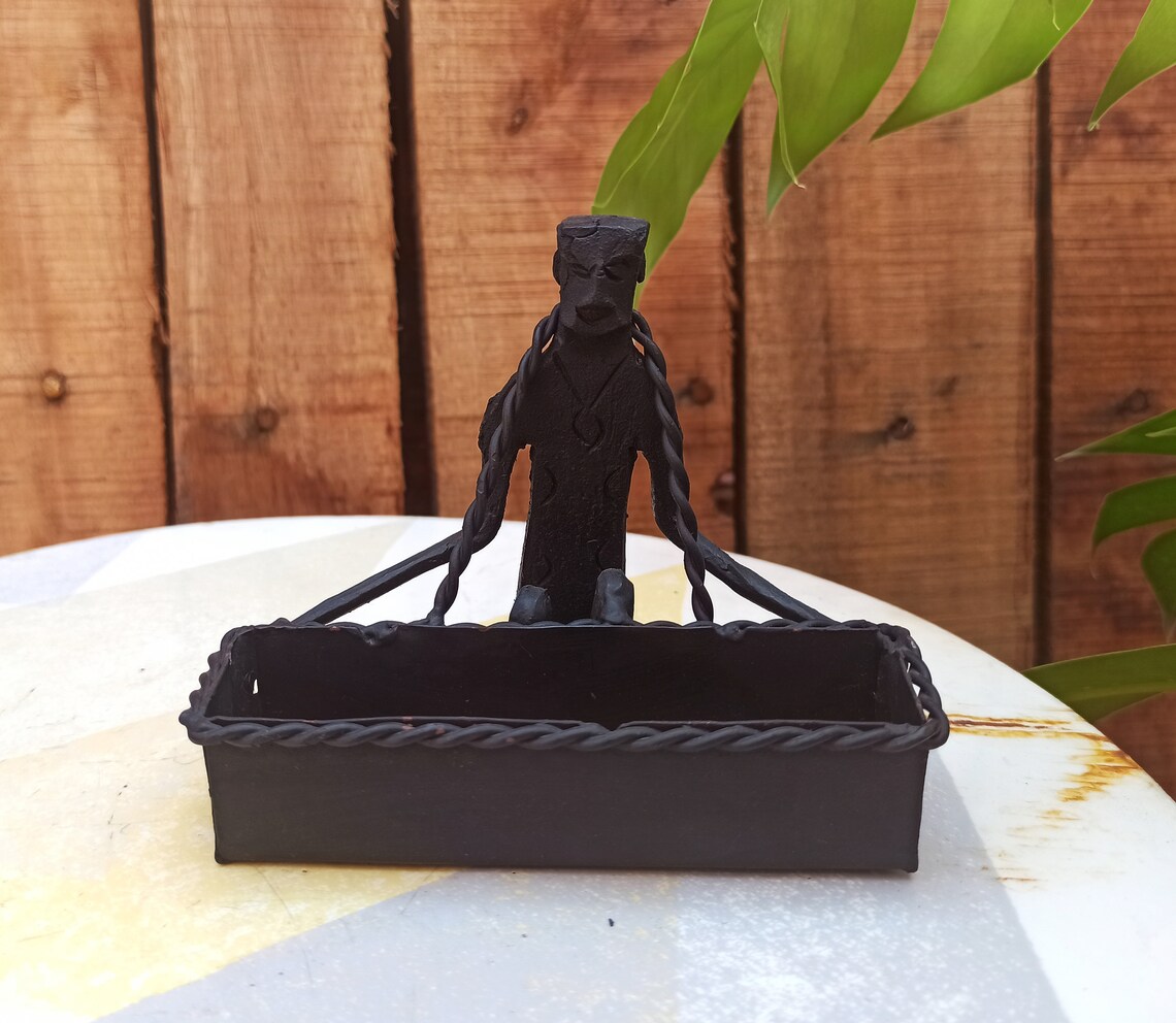 Handmade Wrought Iron Visiting Card Holder: Tribal Pitva Art Decor - Etsy