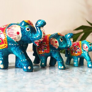 Indian Hand Painted Miniature Elephant / Camel Statue (set of 3 ...