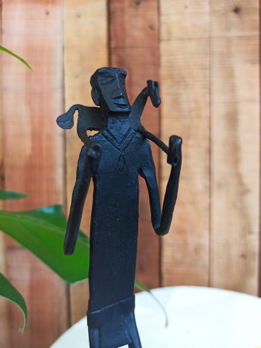 Wrought Iron Hand Made Figurine for Goatherd | Minimal Black Tribal ...