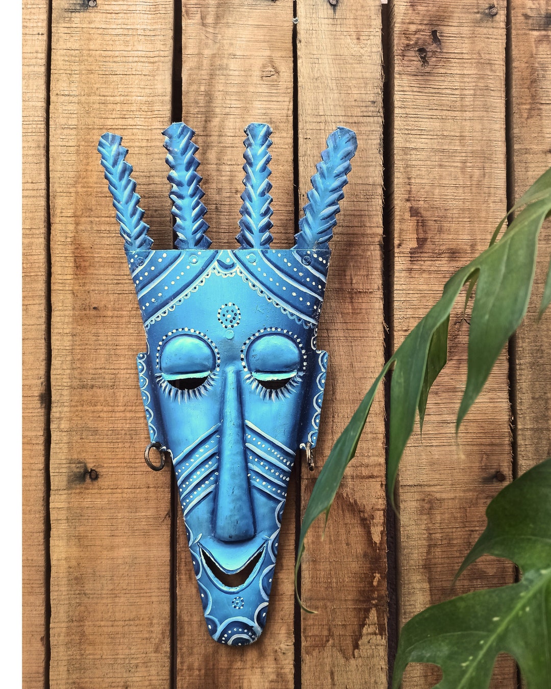Tribal Wall Hanging Mask / Indian Safari Mask / Metal Wall Art - Etsy
