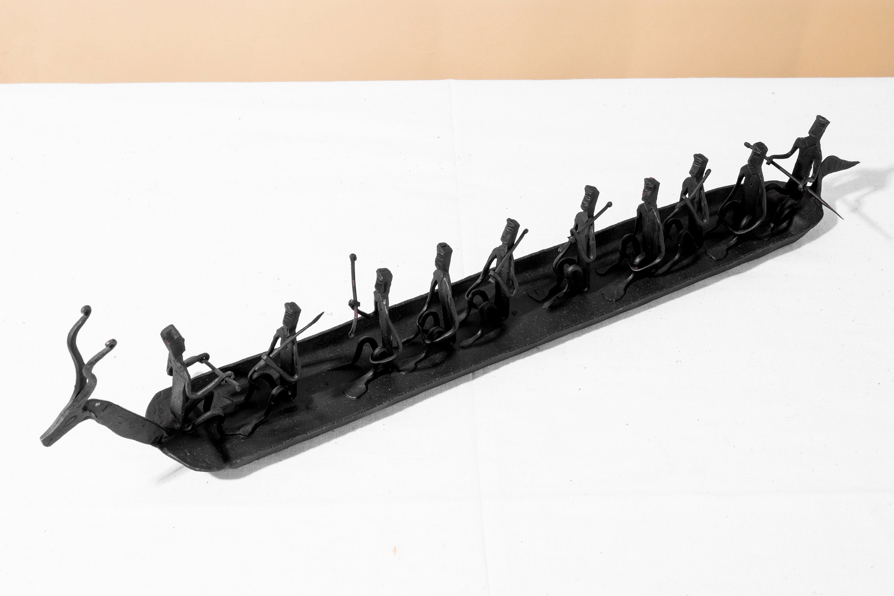 Wrought Iron Tribal Art Boat| Indian Wrought Iron Art| Metal Figurine ...