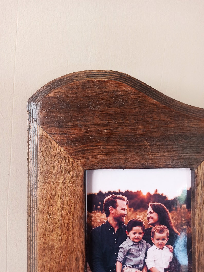 Vintage 1970s Photo Frame Handmade Rustic Wooden Picture Frame Handmade ...