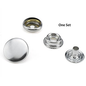 15 Sets Heavy Duty Rivet Poppers Snap Fasteners Press Stud Clothing ...