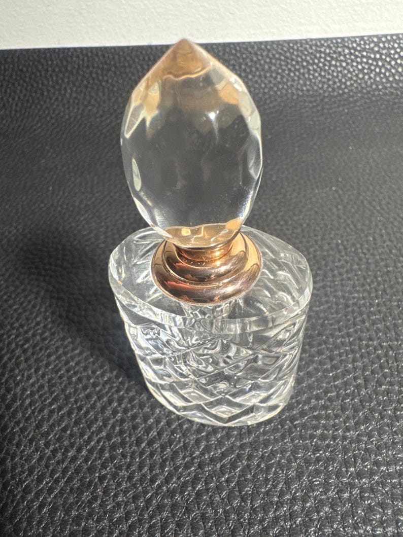 Oleg Cassini Crystal Mini Perfume Bottle With Glass Rod Applicator - Etsy